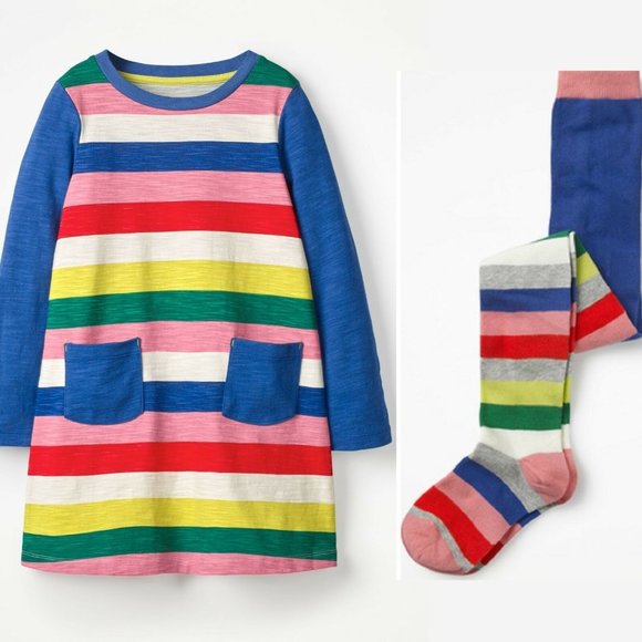 Mini Boden | Matching Sets | New Mini Boden 2pc Outfit Set Rainbow ...